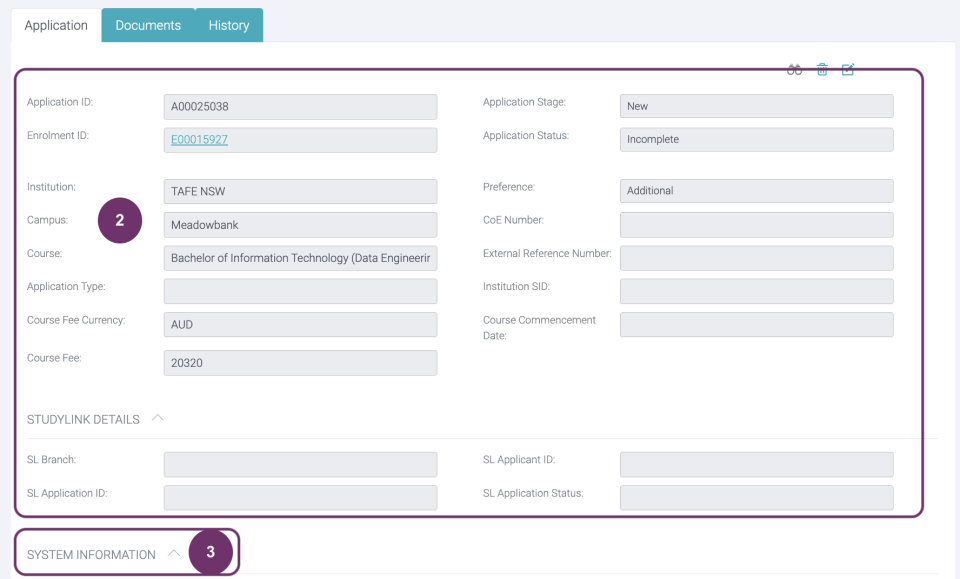 Manage Applications – GSP Academy